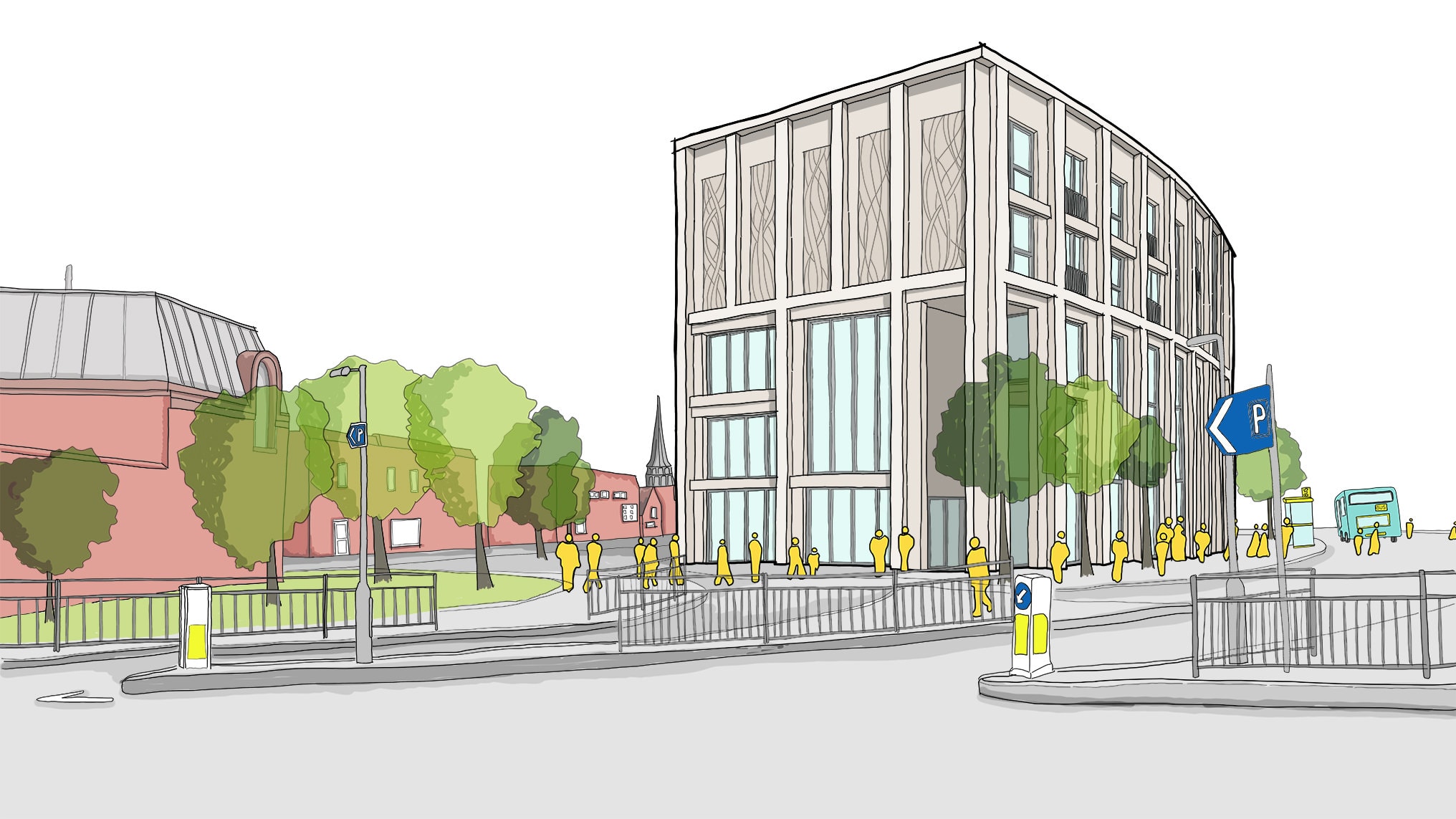 Crosby New Library Submitted For Planning - K2 Architects